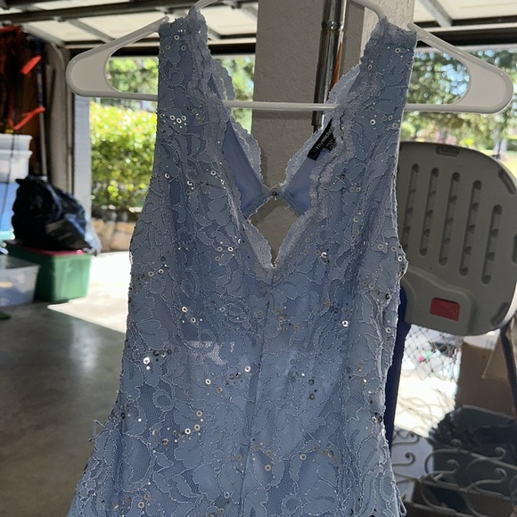 My Michelle | Dresses | My Michelle Light Blue Sequin Lace Dress | Poshmark